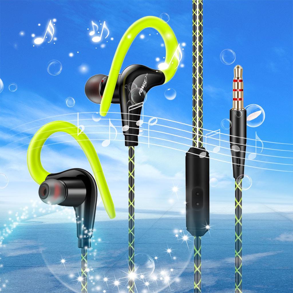 Popular Nowadays Stereo Sport Earphones with Ear Hook MIC Volume ...