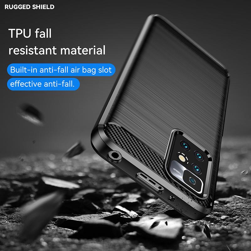 💰Kaufe Xiaomi Radmi 10 Case Xiaomi Radmi10 Armor Carbon Fiber TPU Soft ...