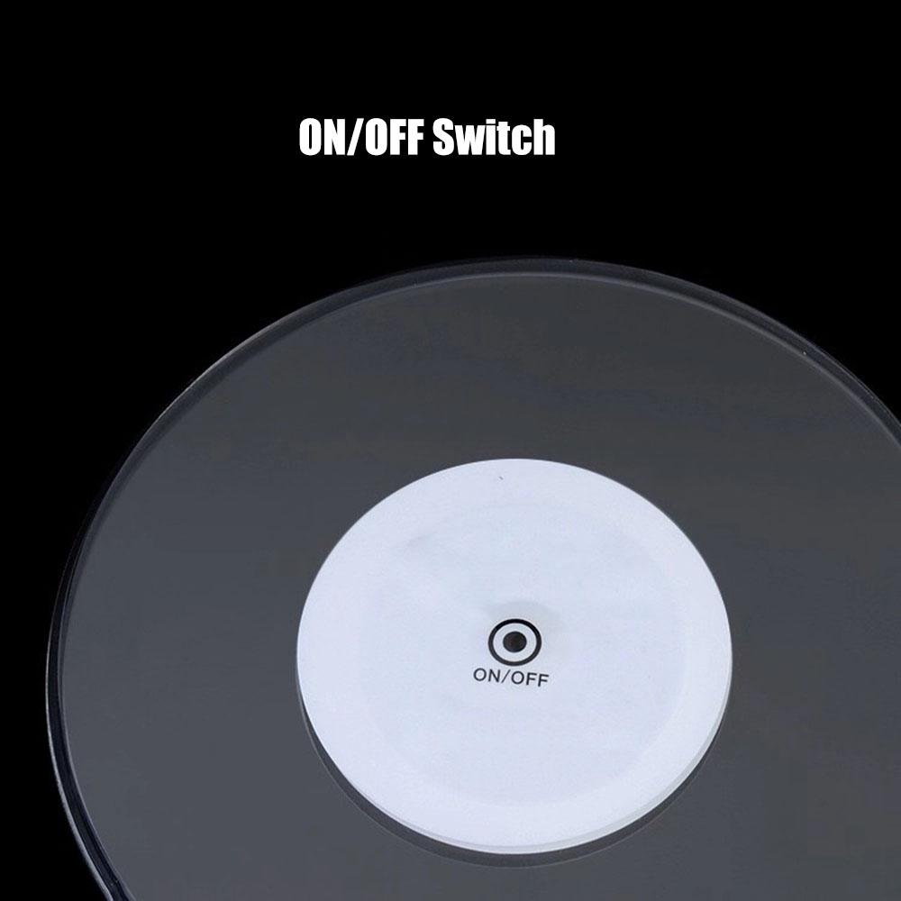 Buy Acrylic Ultra-thin Led Coaster Round Shape Luminous Coaster Cup Mat ...