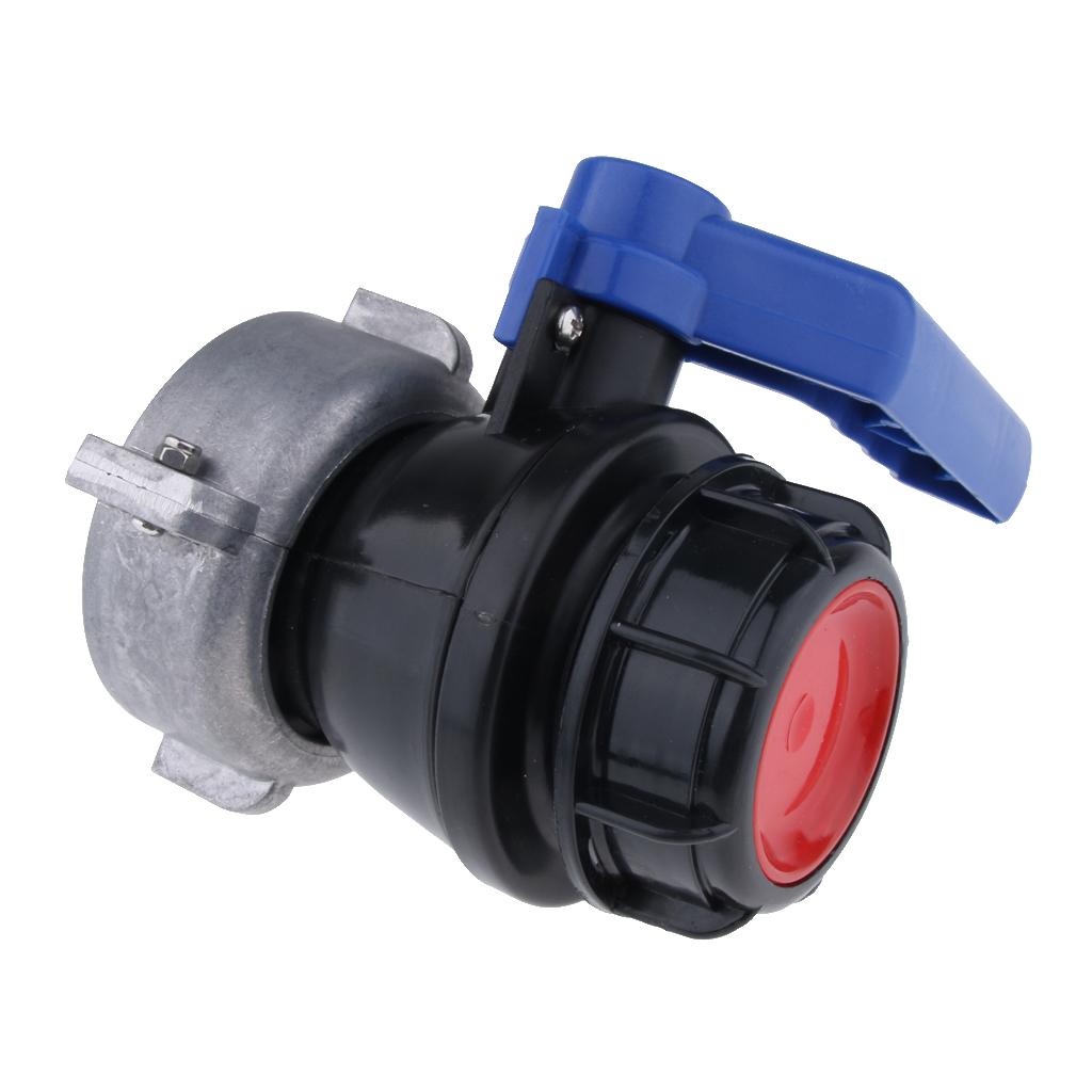 1000L IBC Tank HDPE Screwable Ball Valve BSP DN50 50mm 2" Inlet ...