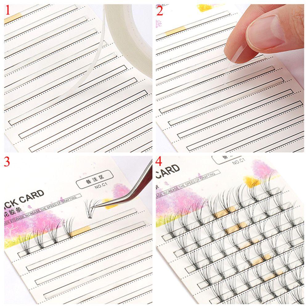 Display Stand Eyelash Storage Strip Camellia Grafting Lashes Sticker ...