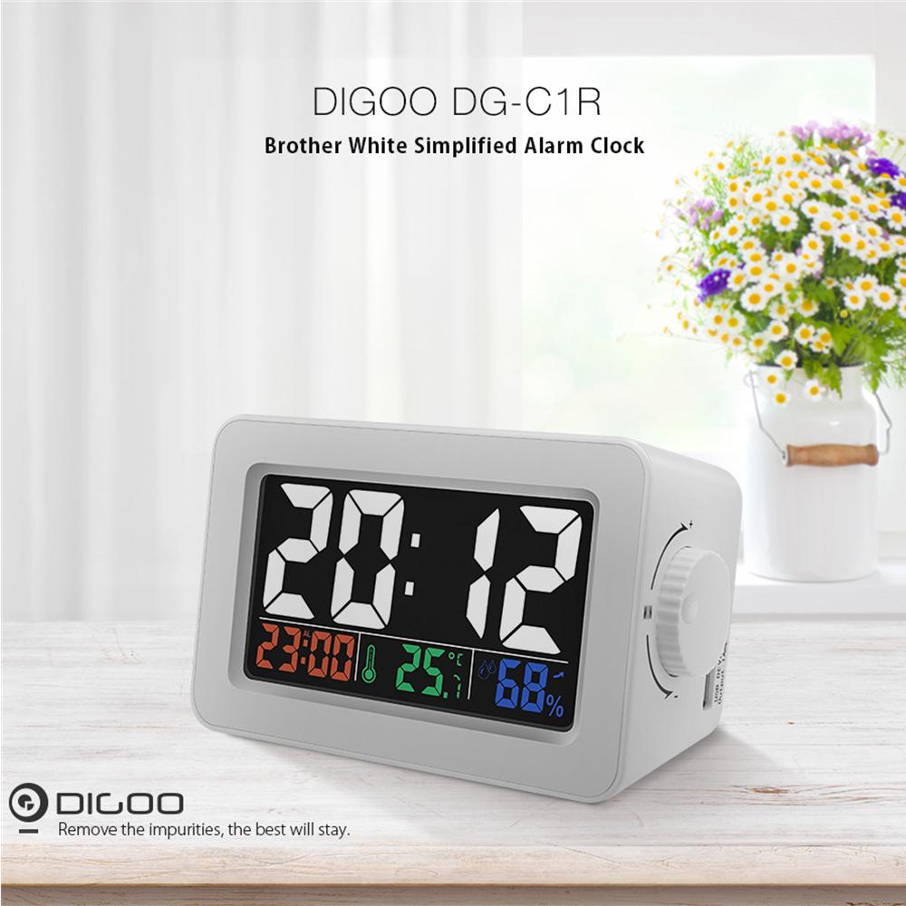 Digoo DG-C1R Portable Brother Double Knob Simplified Alarm Clock Touch ...