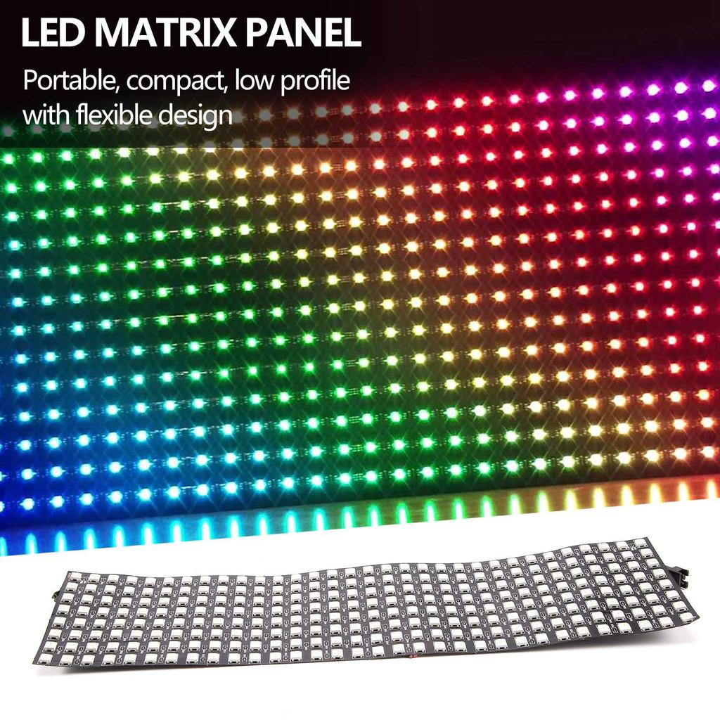 LED Matrix Panel WS2812B RGB 832 Pixels Digital Flexible Dot Matrix ...