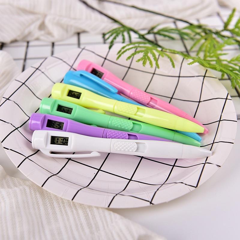 Cheap 1PCS Ballpoint Pen with Digital Electronic Ball Pen Clocks 6 ...