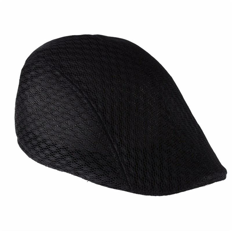 Cheap Summer Unisex Sun Mesh Beret Cap sboy Golf Cabbie Flat Peaked Hat ...