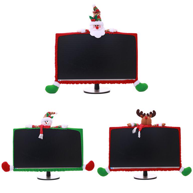 Buy Fu Ling Non Woven Fabric Computer Monitor Frame Cover Christmas ...