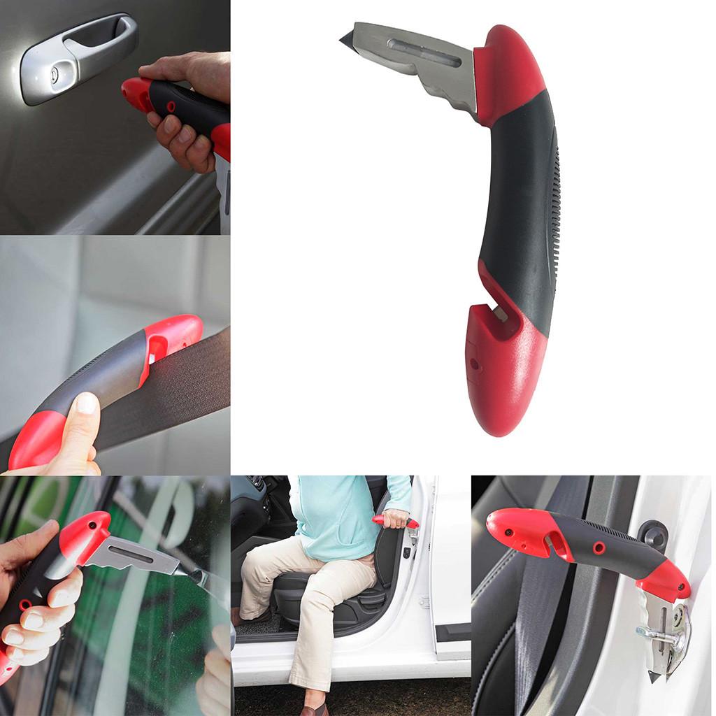Buy Portable Car Handle Aid Auto Flashlight Glass Breaker Seatbelt Bar ...