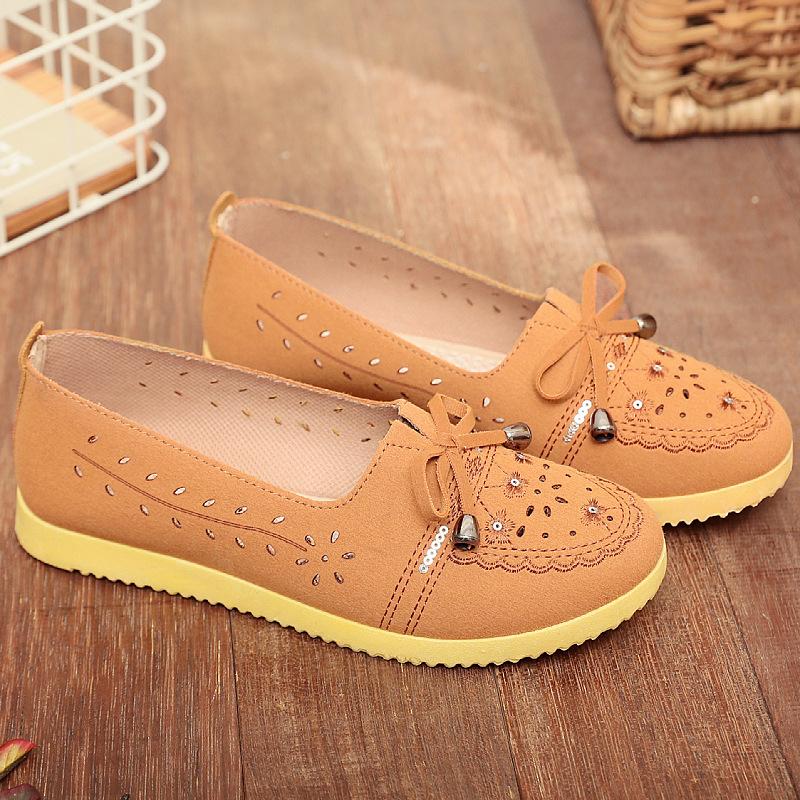 Köp Women's Single Shoes Spring and Summer New Mother's Shoes Non-slip ...