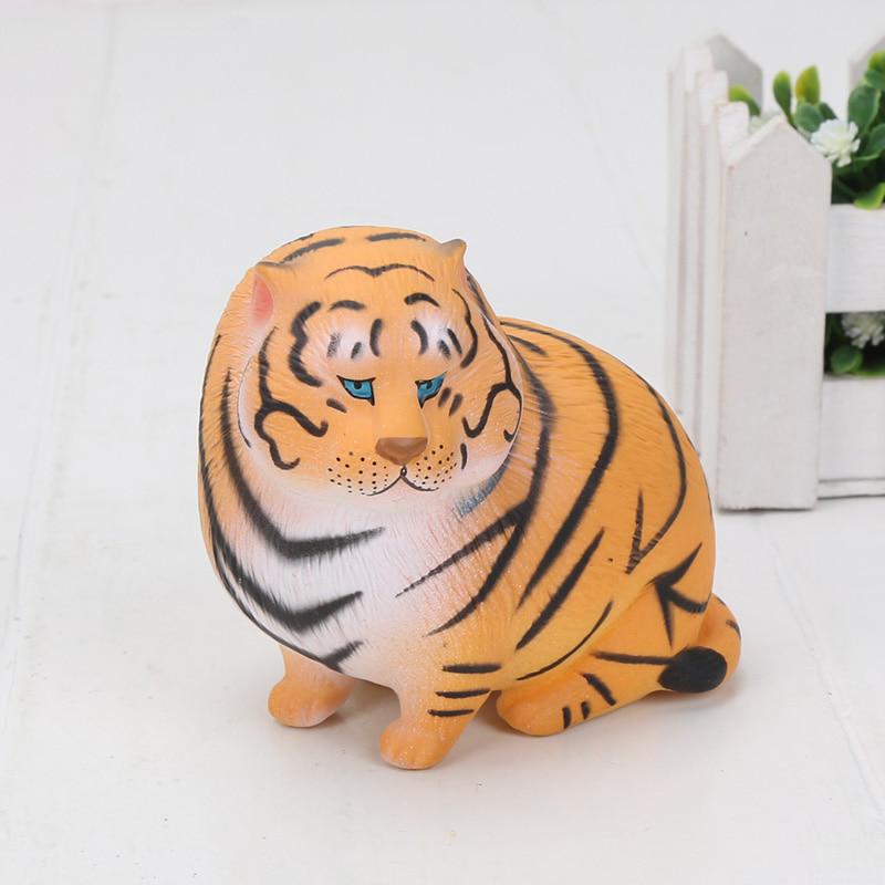 Buy Cute Little Fat Tiger Figure Painted Baby Fat Animal Q Version PVC ...