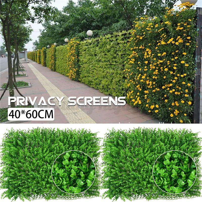 Buy Greenery Fence Foliage Decor 60*40cm Artificial Eucalyptus Plants ...