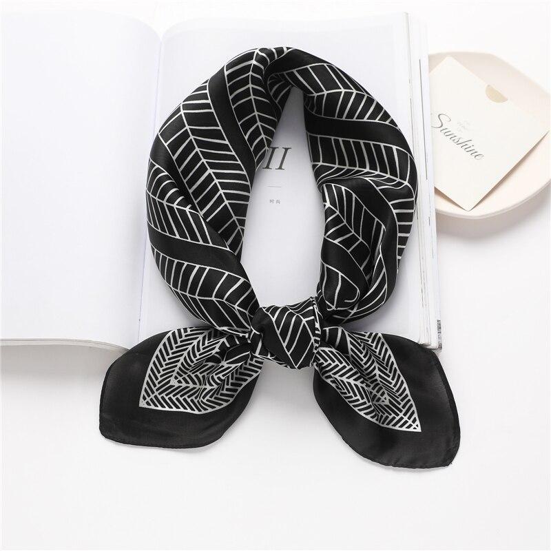 2021 Square Scarf For Women Headscarf Satin Silk Shawl Foulard Hijab ...