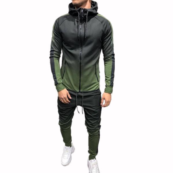 Buy Fashion 3D Printing Zipper Hip-hop Men's Suit Tracksuit Sweatsuit ...