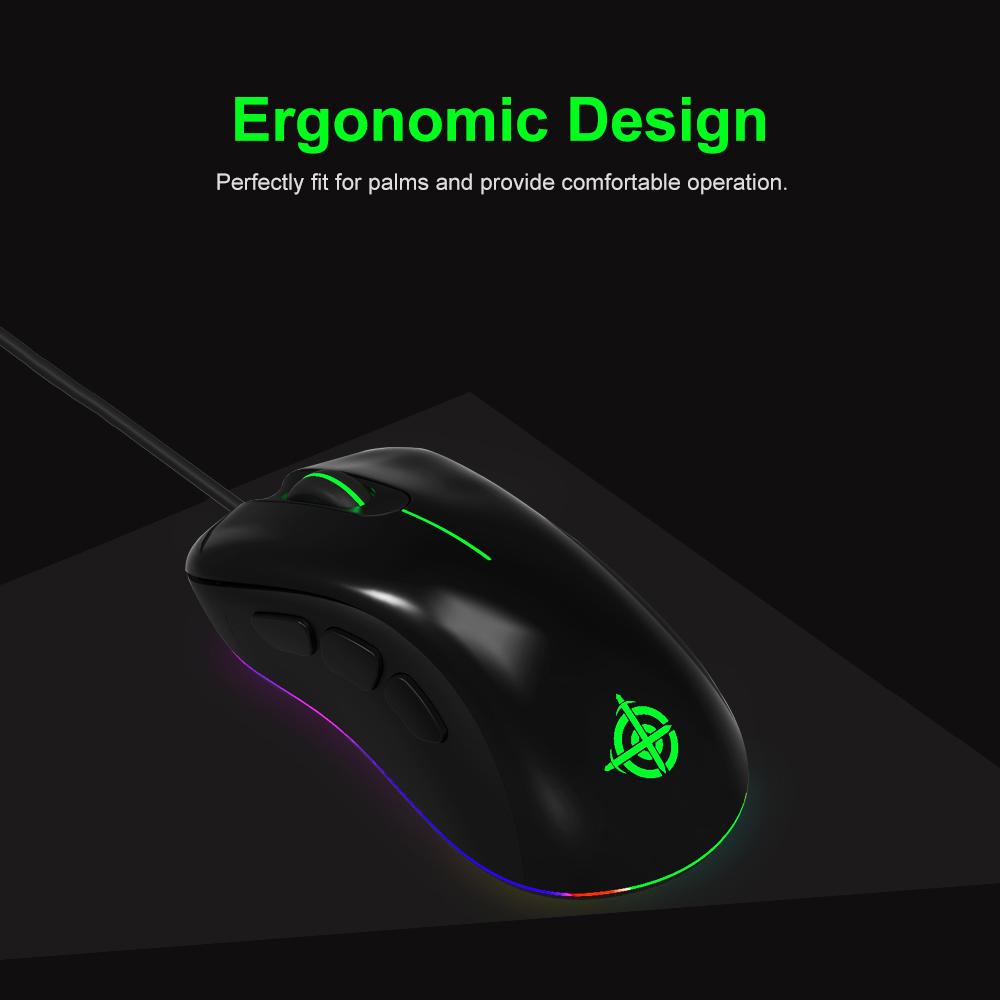 Buy MAGIC-REFINER MG10 USB Wired Gaming Mouse RGB Light Professional ...