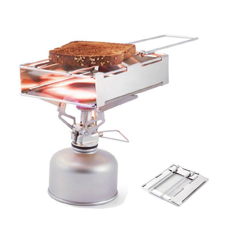 Outdoor Stainless Steel Camp Stove Toaster Camping Hiking Picnic Bread ...