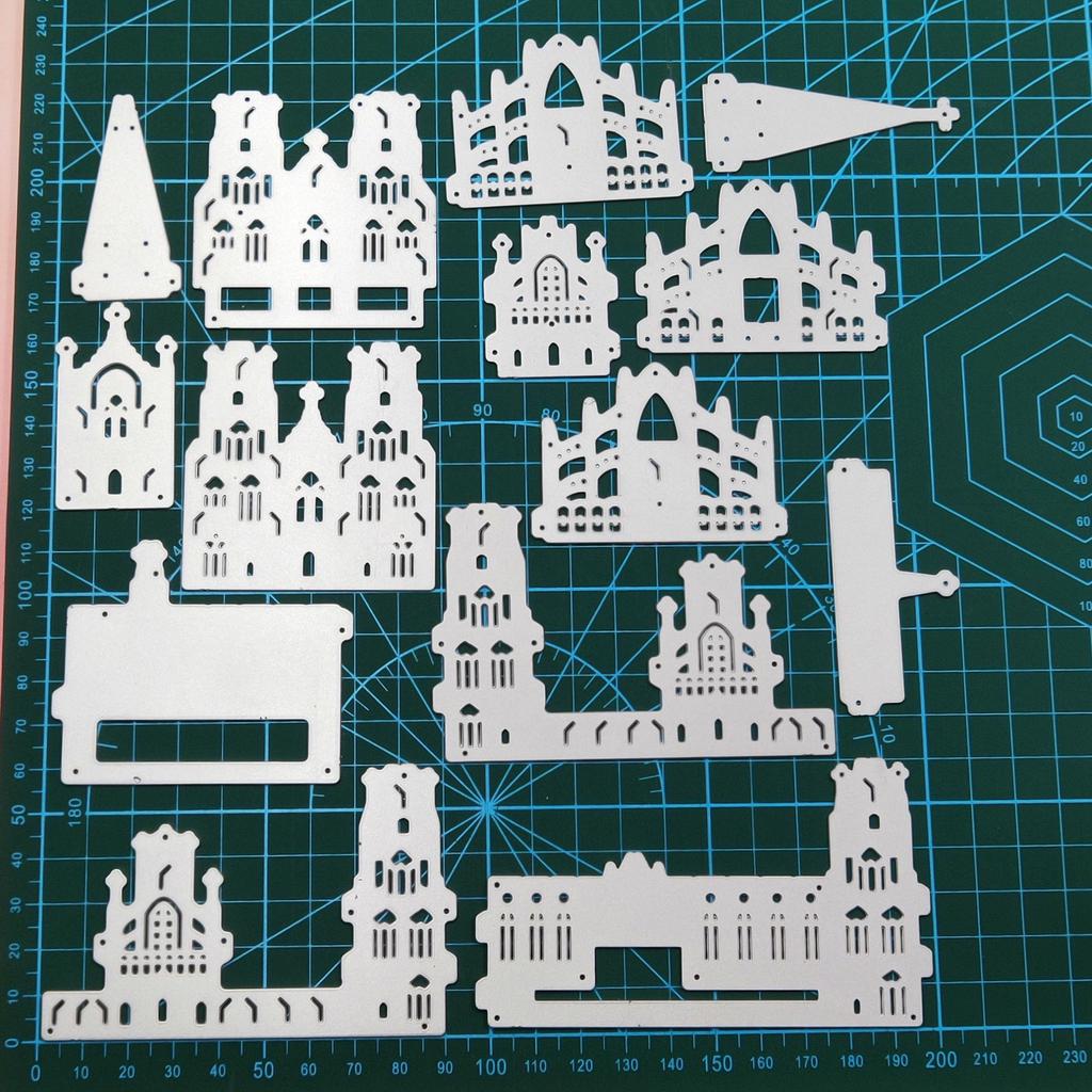 Buy 3D church Metal Cutting Dies for DIY Scrapbooking Album Paper Cards ...