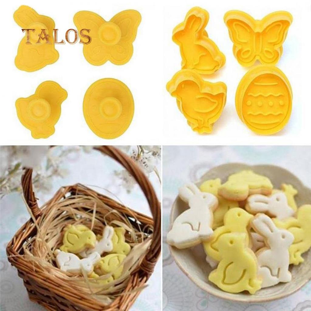 Buy 4Pcs Lovely Animal Cake Mold Kitchen DIY Backing Biscuit Fondant ...