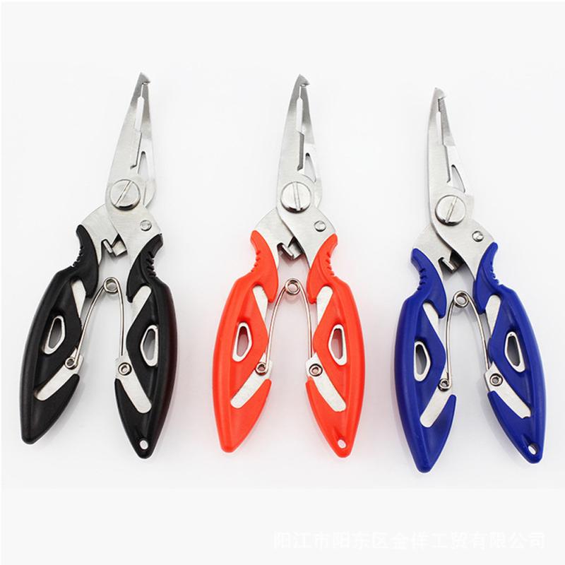 Buy Fishing Pliers Split Ring Scissors Aluminum Wire Line Cutter Hook ...