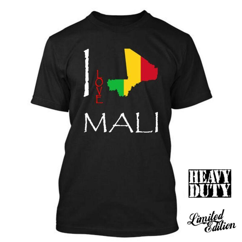 Buy I Love Mali Cool Novelty T-shirts Tee Plus Size Men Retro Black ...