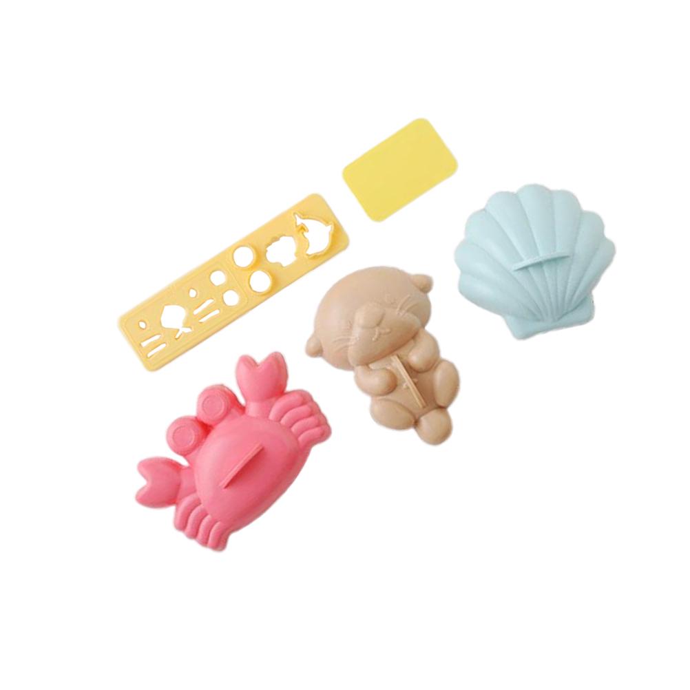 Buy 5 Pcs Baby Rice Ball Molds Useful Cute Bento Molds Seaweed Cutter ...