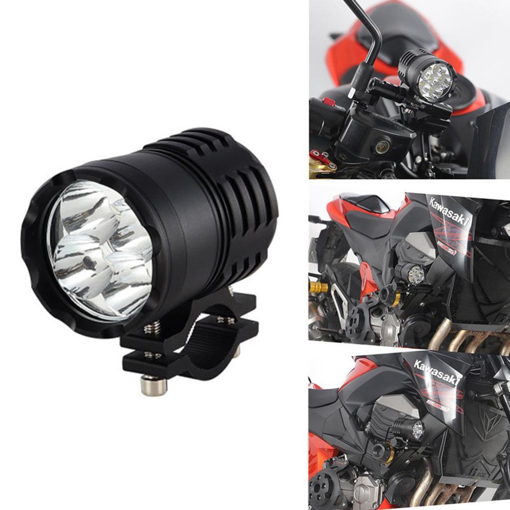 Buy CNC Aluminum 4 LED Motorcycle Driving Headlight Front Light ...