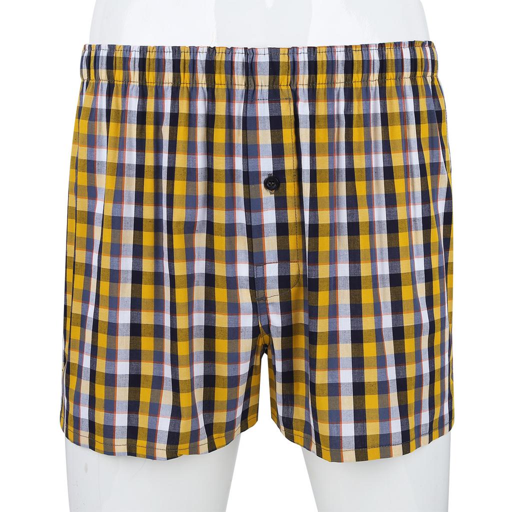 Buy Men's Boxers Comfortable Plaid Shorts Soft Underwear Shorts with ...