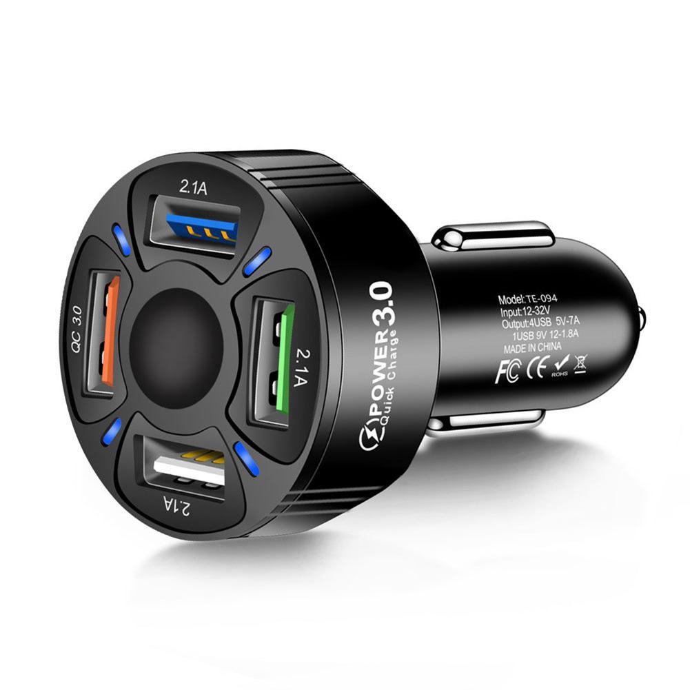 Buy 4 Port USB Universal Car Charger Quick Charge Fast Charging In Car ...