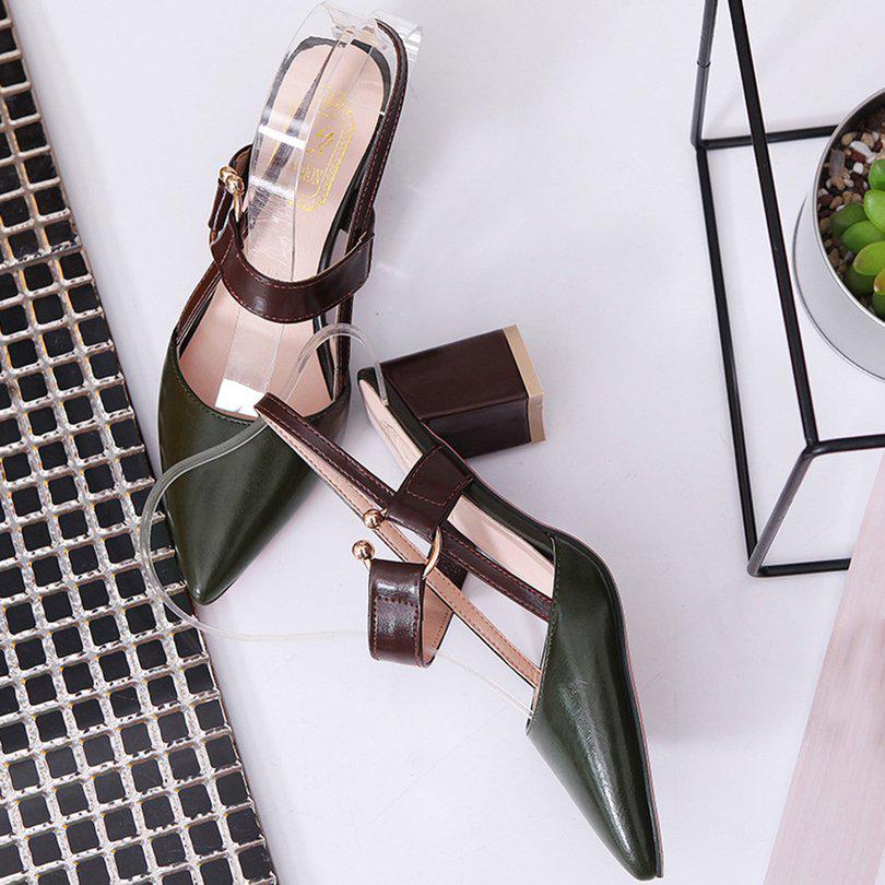 Köp YG Women Summer Thick Heels Sandals Party Night Club Dress High ...