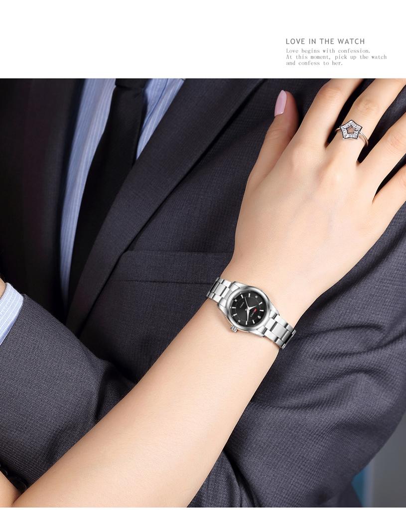 ARLANCH Fashion Elegent Watch Women Fashion Pink Blue Dial Waterproof ...