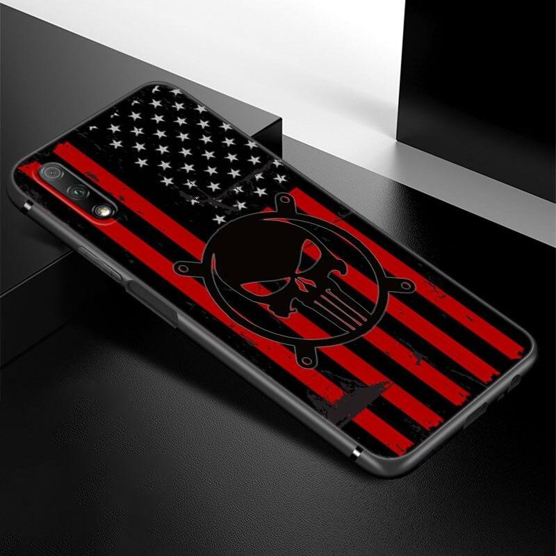 Buy Marvel The Punisher Phone Case For Huawei Honor 7A 8A 9X 20 Pro 8 ...