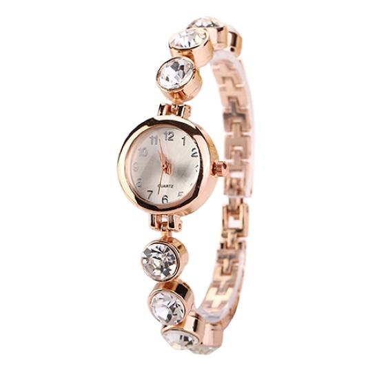 Buy Boom Boom Fashion Quartz Rhinestones Watch Wrist Alloy Analog ...