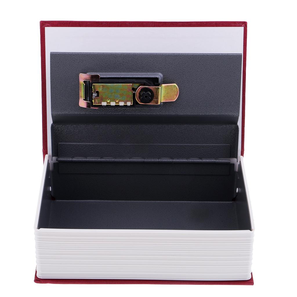 Buy Book Safe With Lock Piggy Bank Mini Money Storing Dictionary Red at ...