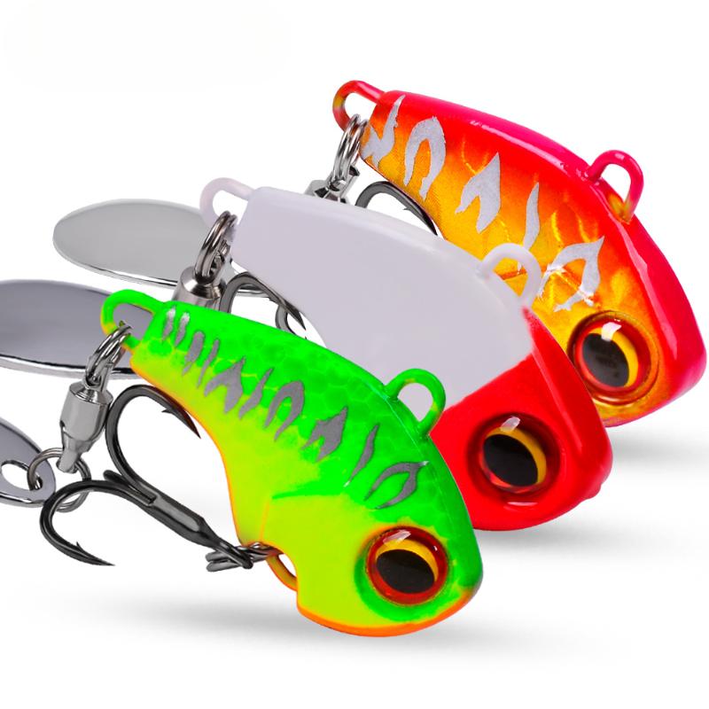 Satın alın 50PCS VIB Crankbait Fishing Lures 6-10-15-21-28g Metal Spoon Jigging Spinner Baits ...