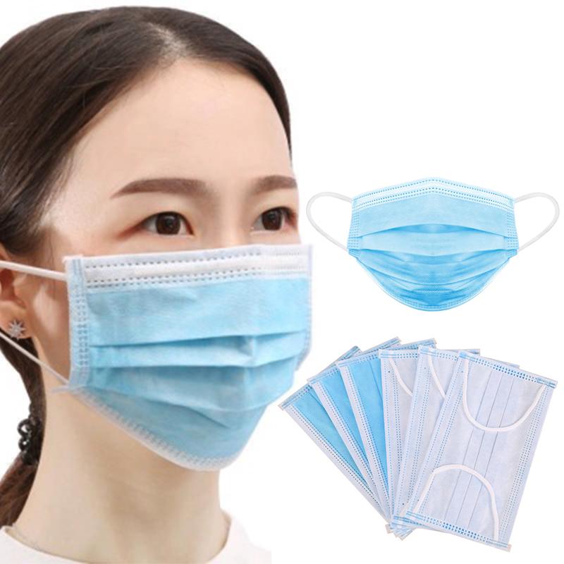10Pcs Disposable Anti Dust Mouth Mask Non-woven Mouth Cover-buy at a ...