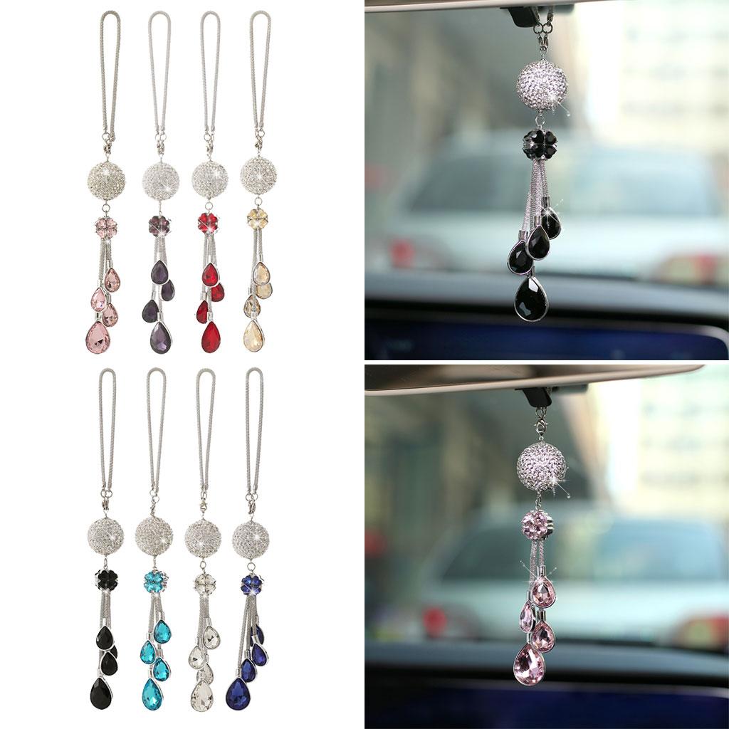 Buy Car Hanging Ornaments Auto Beautiful Crystal Hanging Pendant Rear ...
