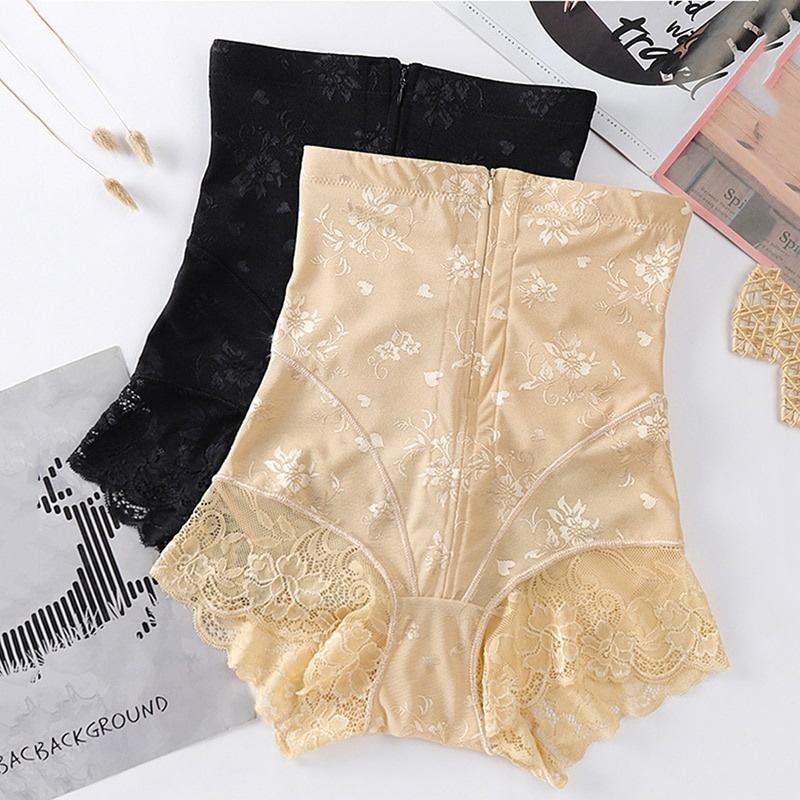 Buy Women High Waist Trainer Body Zip Shaper Panties Tummy Belly ...