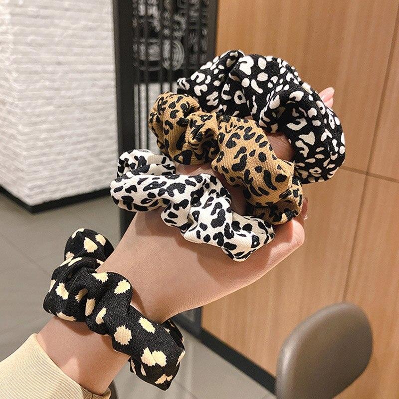 Buy Leopard Hair Rope Simple Retro Hair Accessories For Women Korean ...