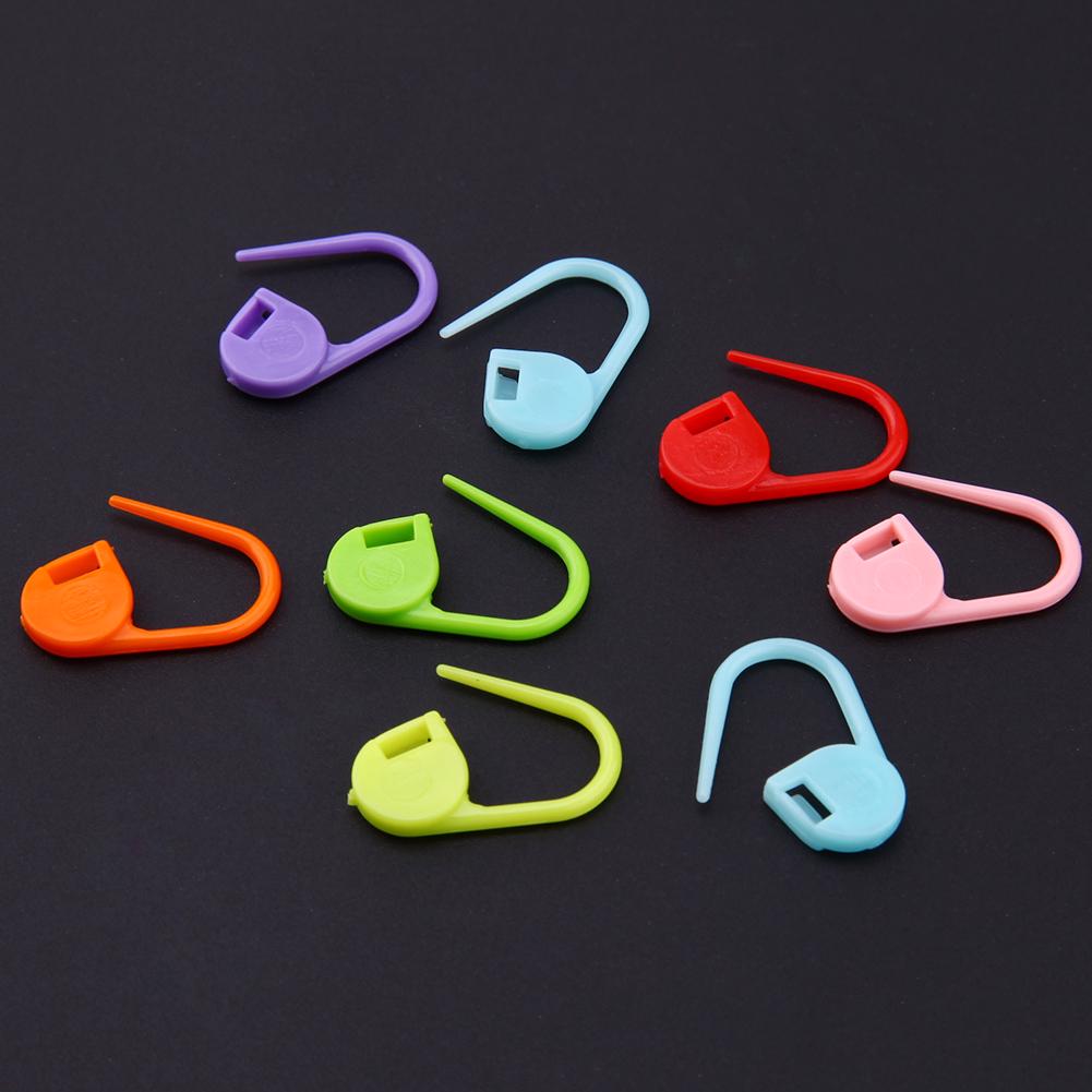 Buy 100pcs Locking Stitch Marker Lock Pins Plastic Ring Markers for ...