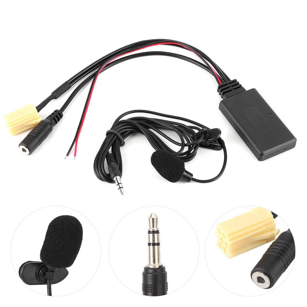 Buy Bluetooth 5.0 Radio Aux Input Adapter Car Microphone Handsfree ...