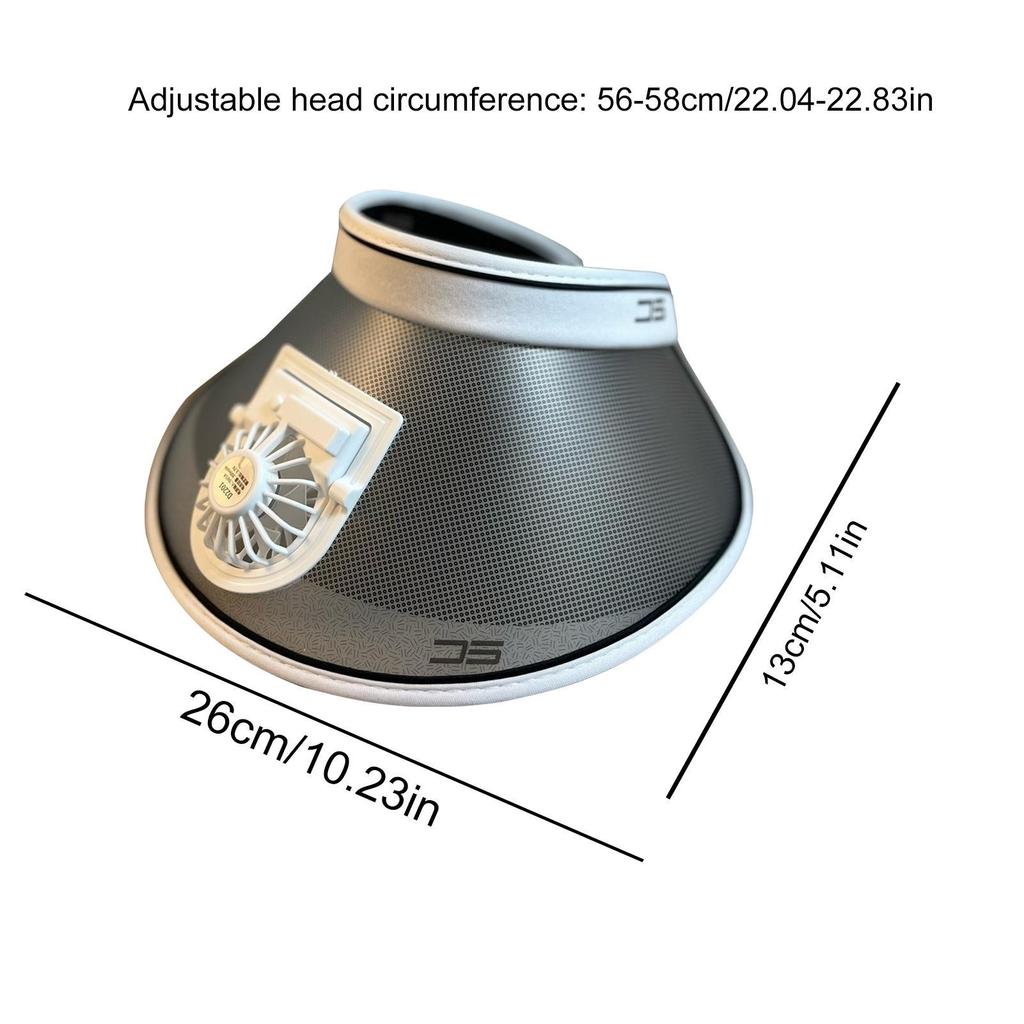Satın alın Cooling Hat with Fan|USB Charging Fan Sunvisor Caps|Outdoor ...