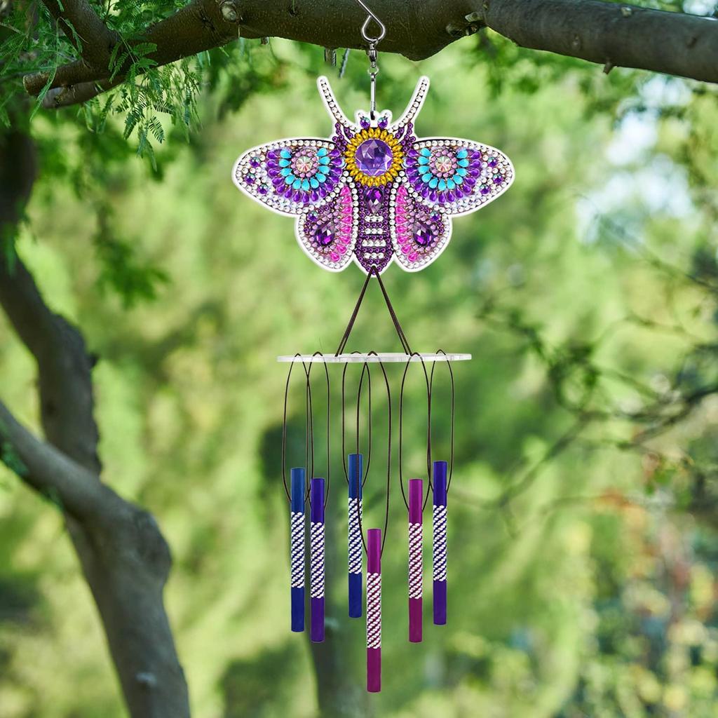 Buy 5D DIY Diamond Wind Chimes Painting Kits|Diamond Butterfly Art Kits ...