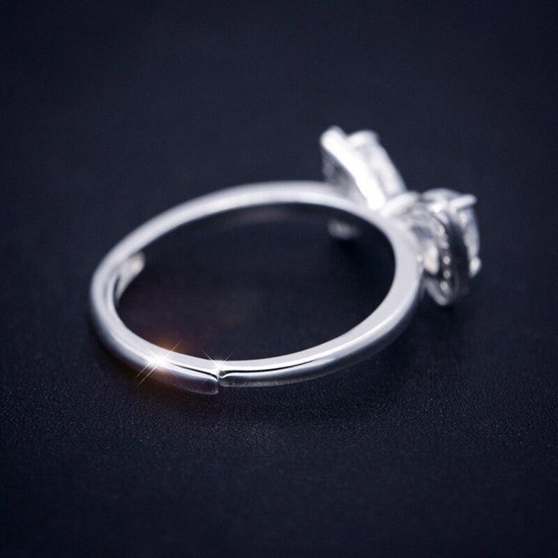 Buy Luxury Classic Wedding Ring 925 Sterling Silver AAA CZ Zircon Bowknot Rings at affordable ...