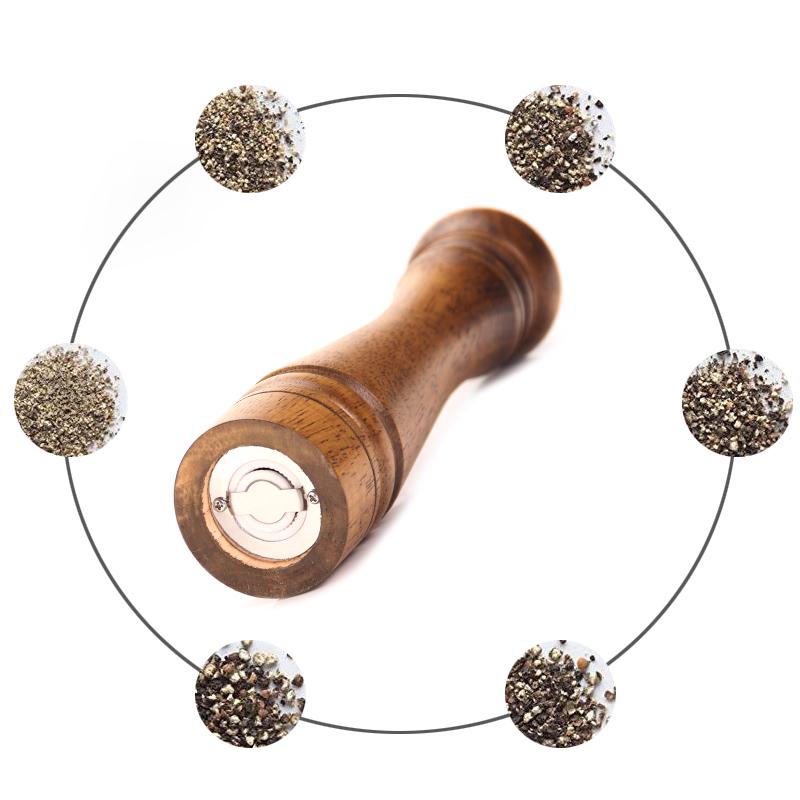 Buy Salt and Pepper Mills, Solid Wood Pepper Mill with Strong ...