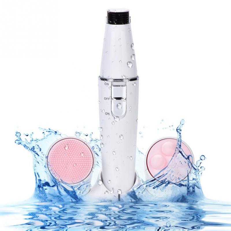 Buy 3 In 1 Waterproof Electric Face Cleansing Brush Face Washing ...