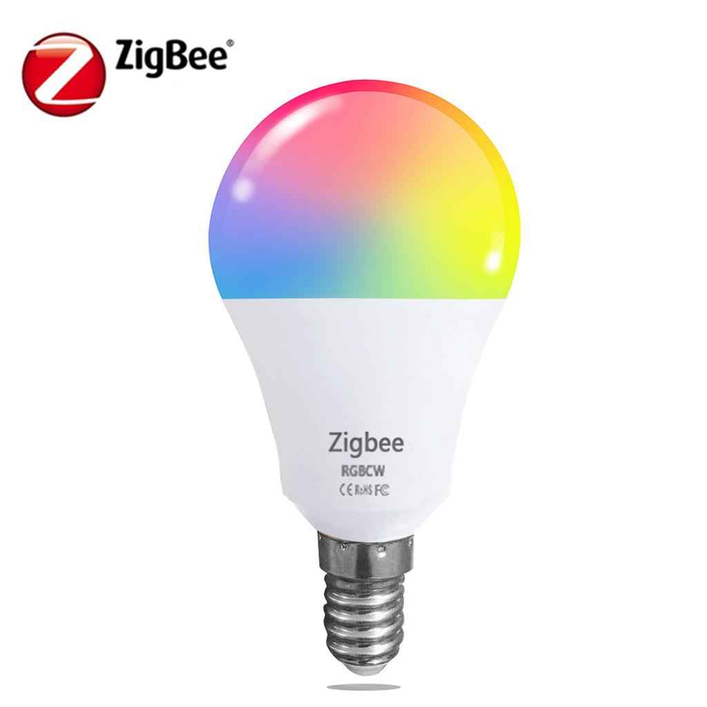 E27/E26 Intelligent Light Bulb zigbee3.0 RGBW 10W LEDs Dimmable Lamp Cup APP Control Cold & Warm ...