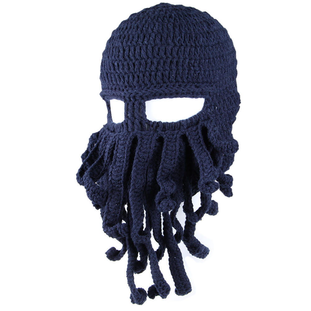 Buy Unisex Winter Warm Octopus Hat Tentacle Full Face Mask Knitted Hat ...