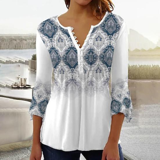 Cheap Elegant Lady Summer Shirt Loose Match Pants OL Style Loose Hem ...