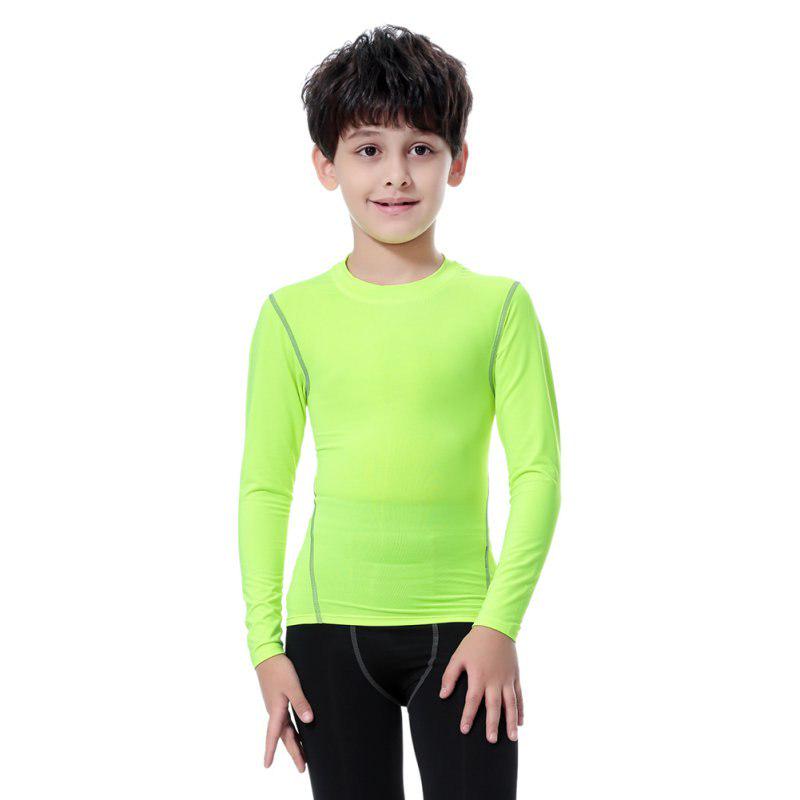 Buy Kids Boys Sportwear Tops Compression T-shirt Long Sleeve Stretch ...