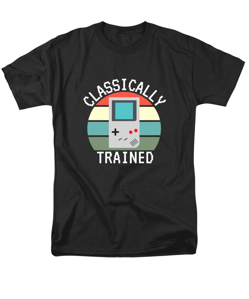 Buy Men Premium Cotton classically trained gaming Print Tees Funny ...