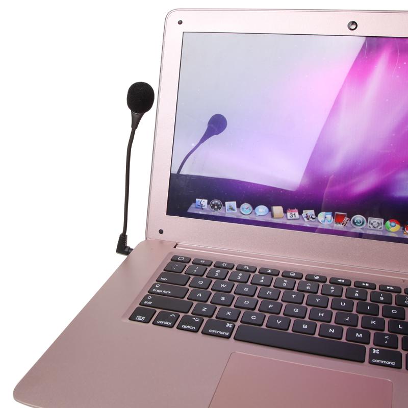 New Mini 3.5mm Interface Noise Canceling Flexible Microphone For PC ...