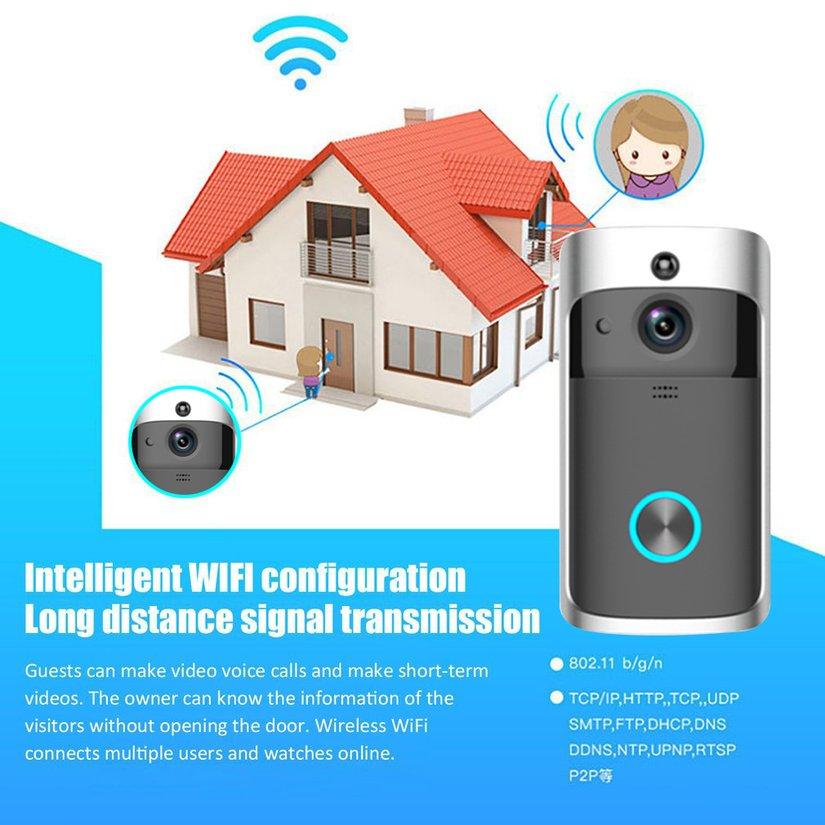 Buy Smart Wireless Phone Door Bell Camera WiFi Smart Video Intercom ...